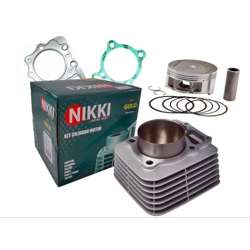 Kit Cilindro Pistão Anéis Falcon 400 Até 2005 S/ Catalisador nikki ...
