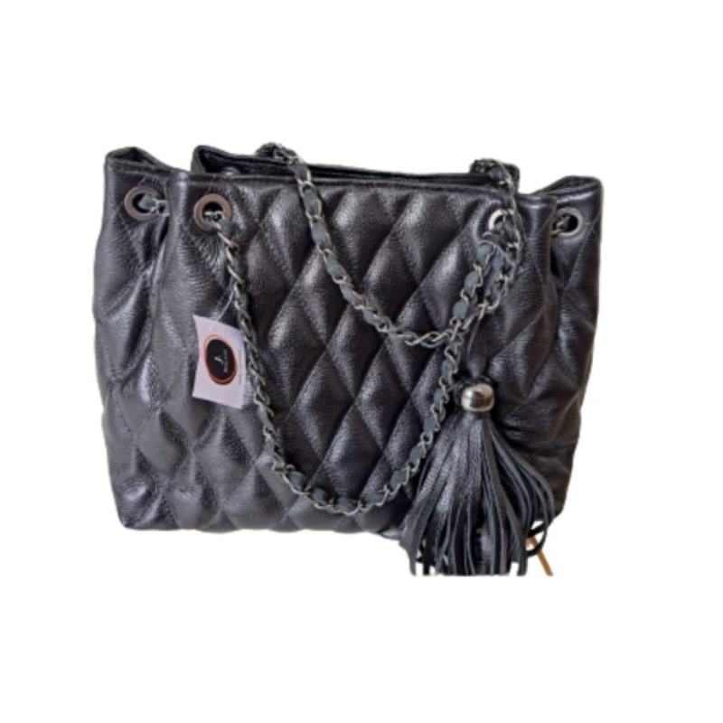 bolsa couro estilo bucket ; | Shopee Brasil