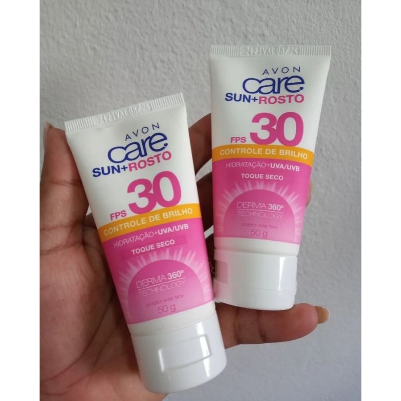 Protetor Solar Avon Care Rosto Controle de Brilho FPS 30 - 50g | Shopee Brasil