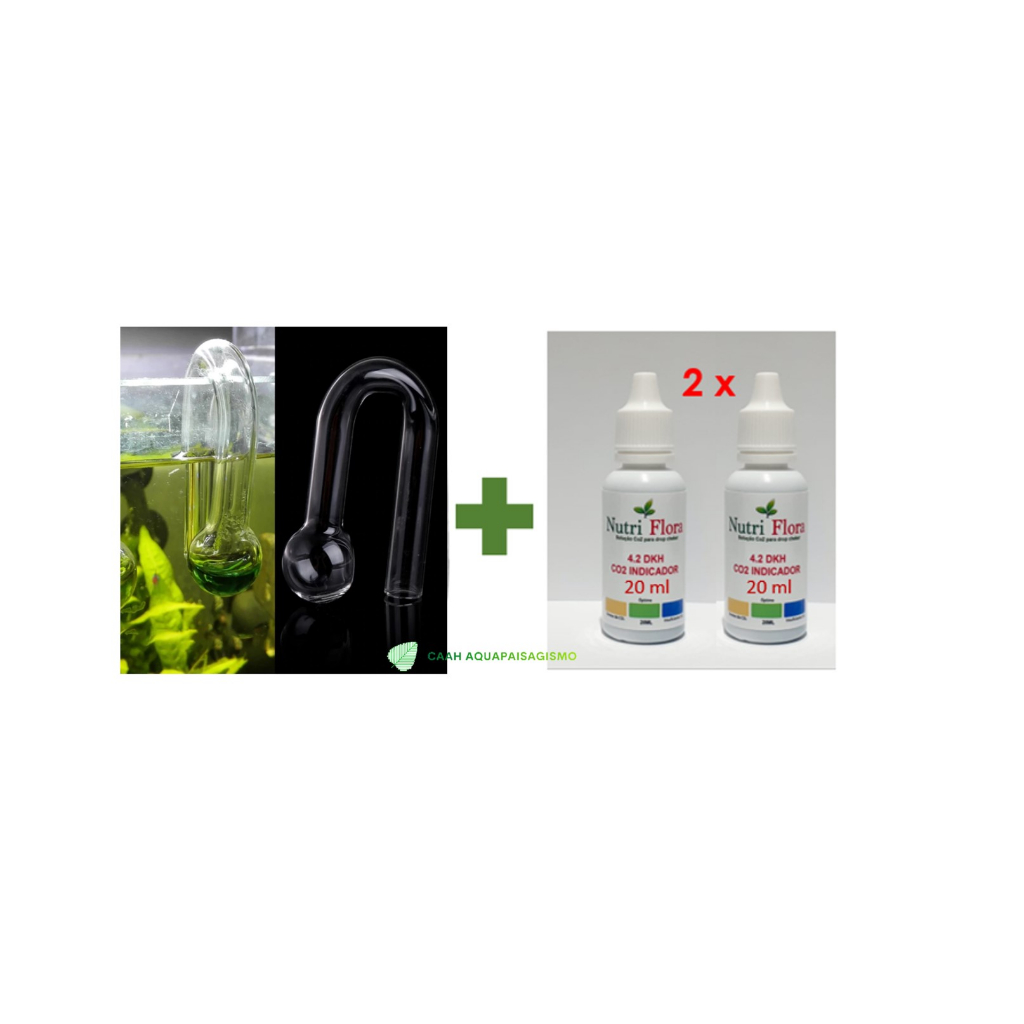 Drop Checker Co2 Plantados + 2 X Reagente De 20 ML | Shopee Brasil