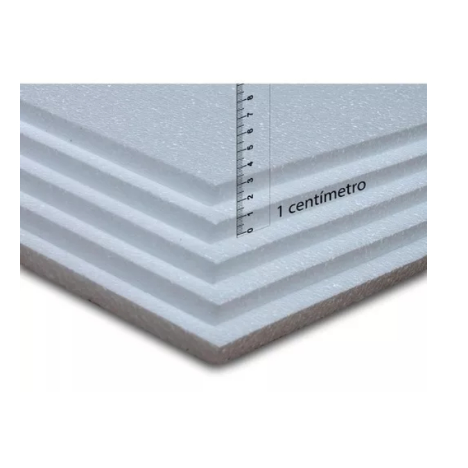 Isopor Placa 10mm Eps kit C/ 8 unid - Branco 1000X500Mm - Isomagic ...
