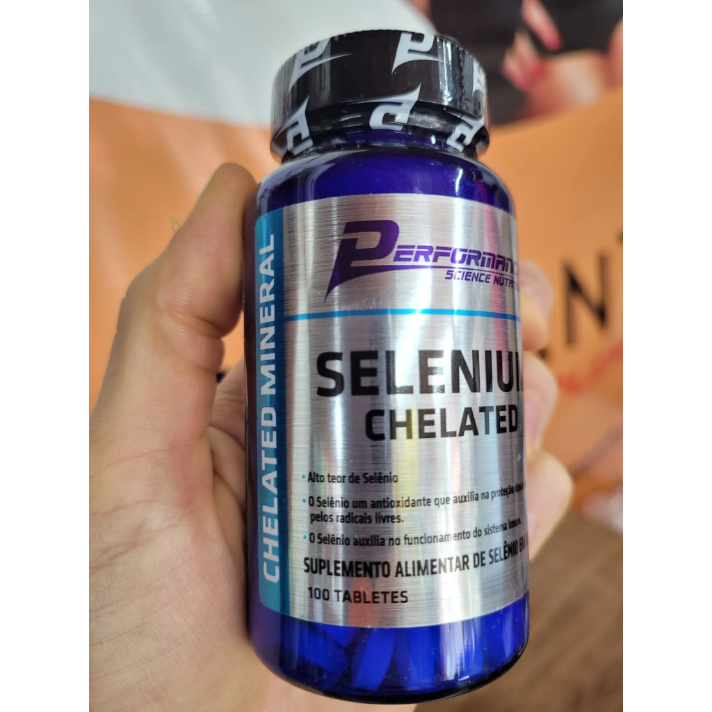 Selenium Chelated ( Selênio quelado Performance) 100Tabletes, imunidade ...
