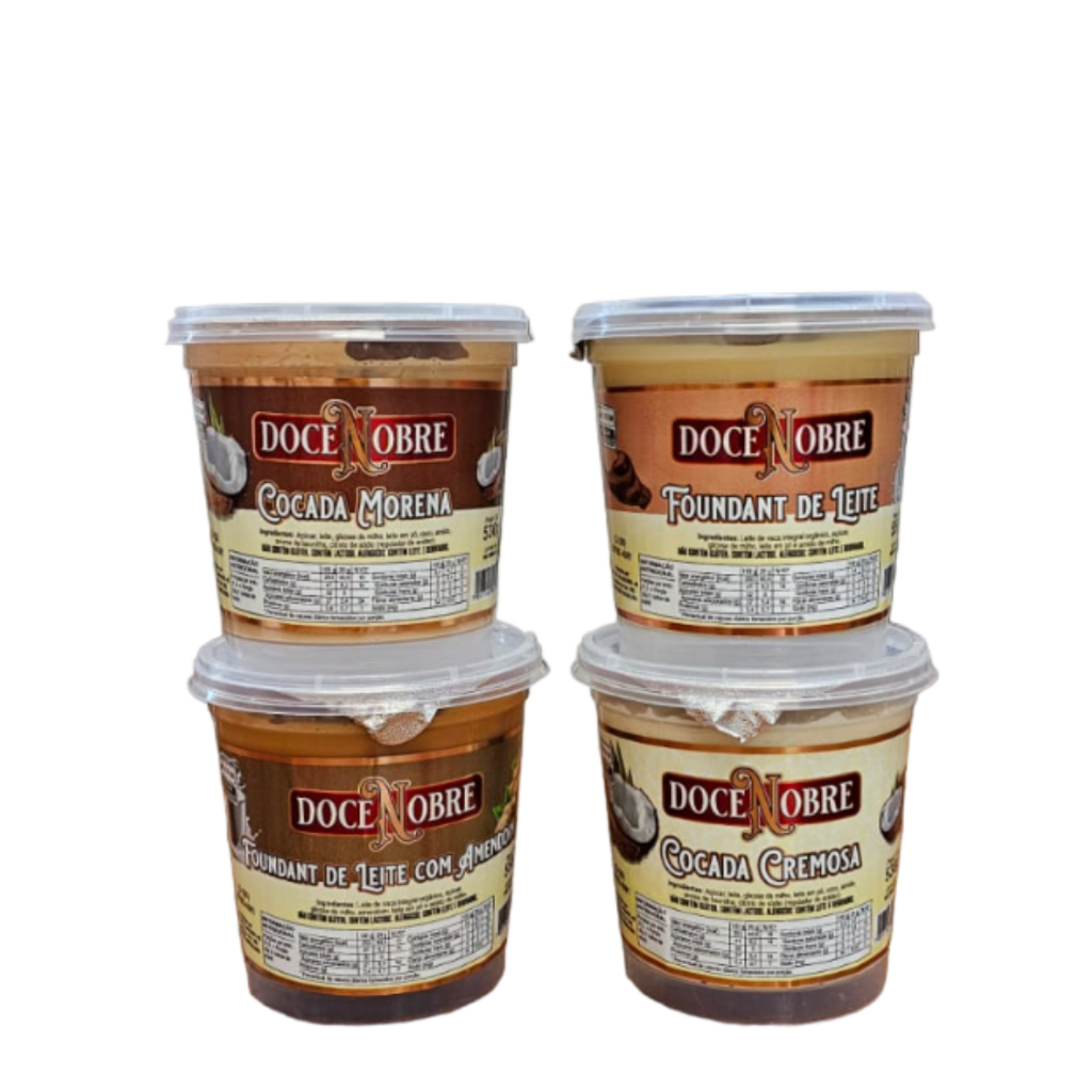 5 Potes Doce Mineiro Gourmet Artesanal NOBRE 530g Doce de Leite ...