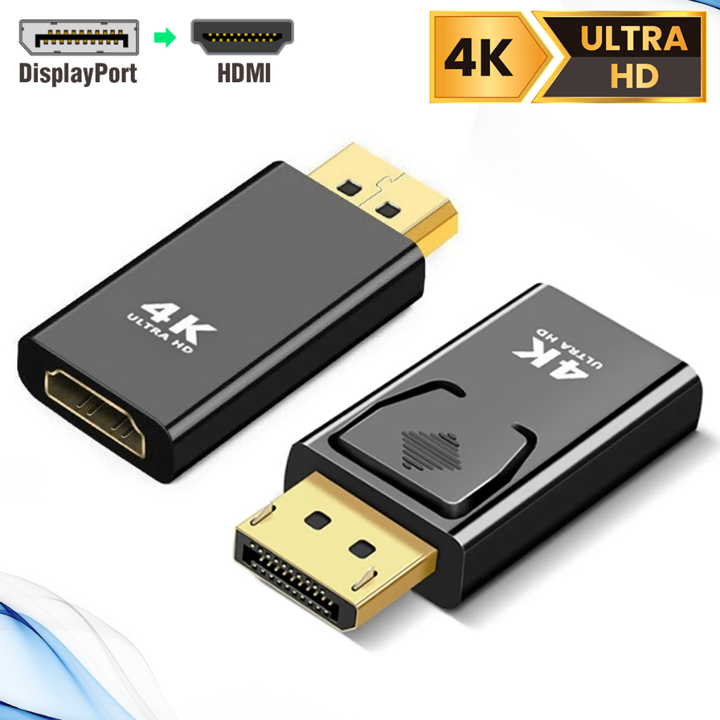 Displayport Para Hdmi Adaptador Conversor 4k 60hz Tv Monitor | Shopee ...