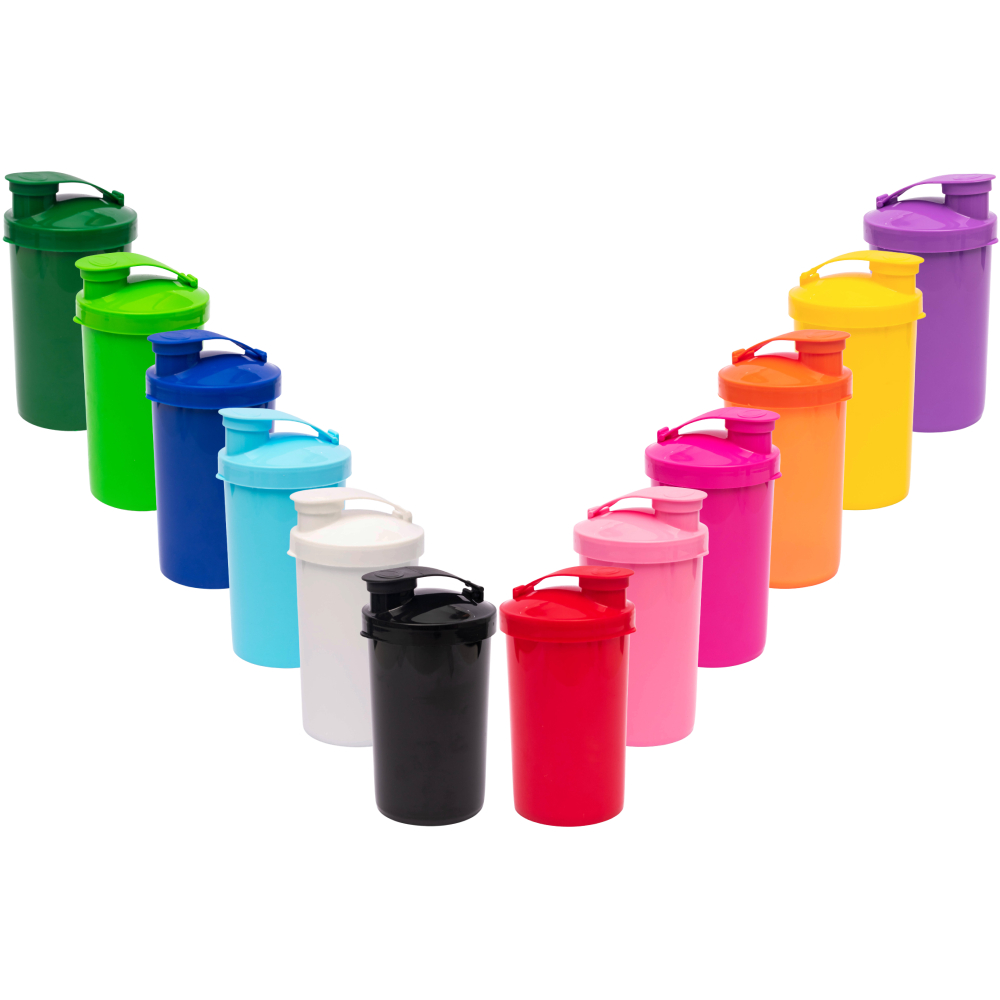 Kit 5 - Copo Short Drink 200ml cores fechadas com tampa flip (shake ...