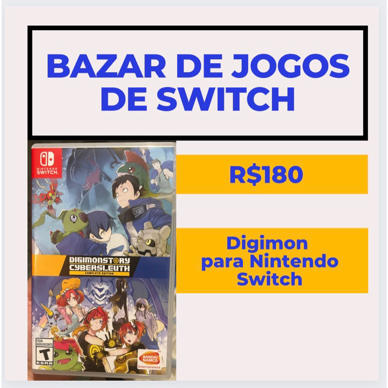 Digimon Story Cyber Sleuth: Complete Edition - Nintendo Switch | Shopee Brasil