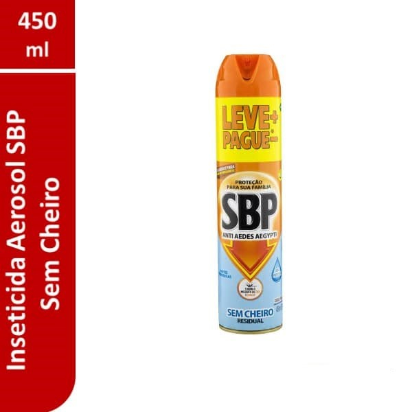 Inseticida SBP Aerossol Anti Aedes Aegypti sem Cheiro 450ml | Shopee Brasil