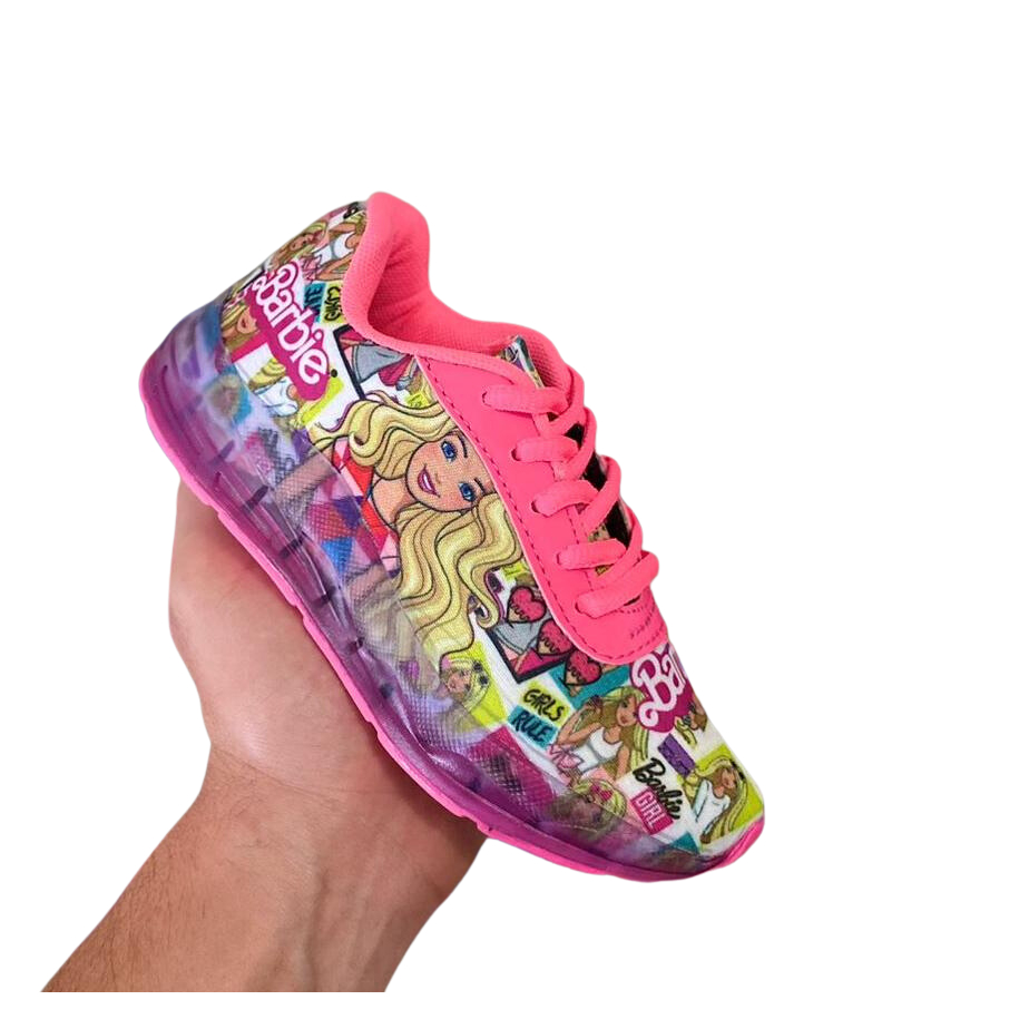 Tenis Barbie Girl personagem com led infantil menina bloguerinha ...
