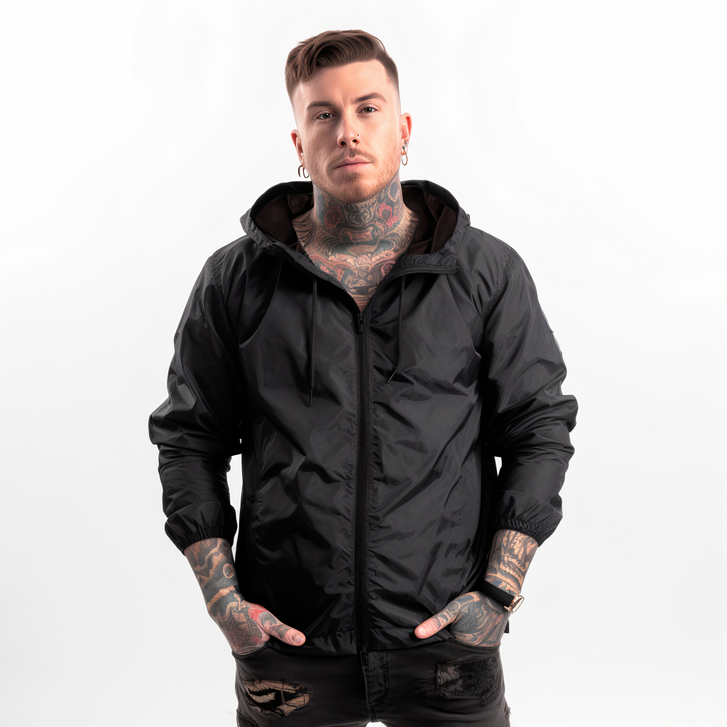 Jaqueta Black preta Impermeavel Corta vento masculina Liso capote ...