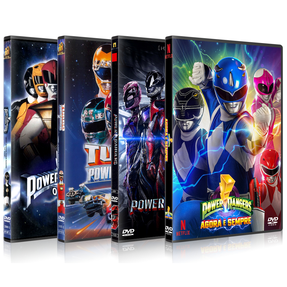 DVD Coleção Power Rangers com 4 Filmes (1995, 1997, 2017 e 2023) - Alta ...