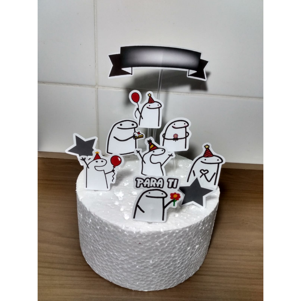 Topo de Bolo Flork Topper de Bolo Rep Bardei Personalizado | Shopee Brasil