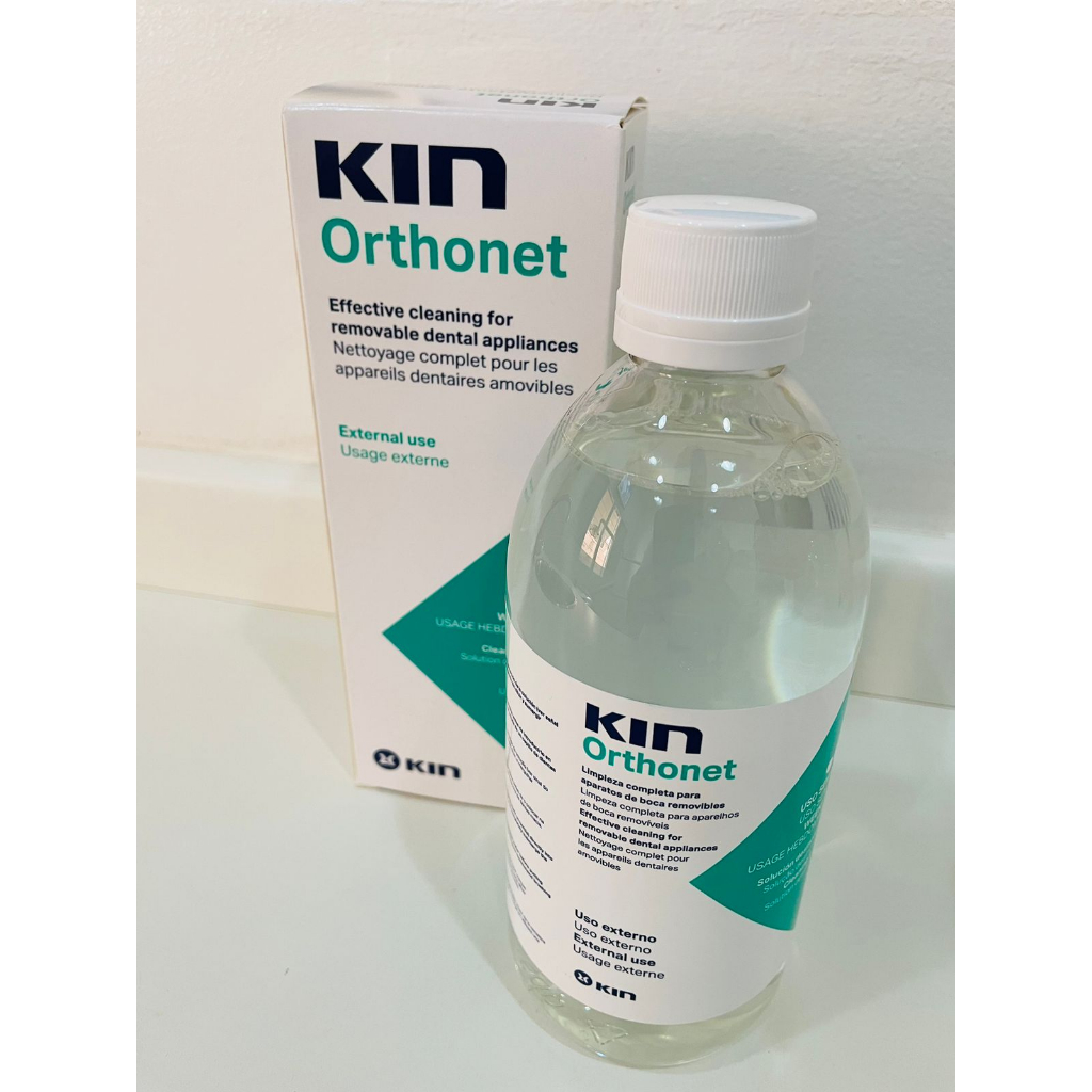 Orthonet Kin Solução Limpeza Placa Aparelho Móvel Dentadura | Shopee Brasil