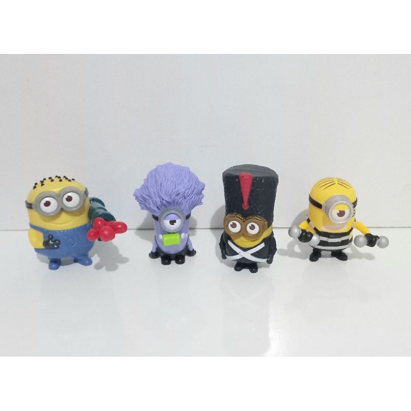 Conjunto 4 bonecos Minions A - McDonald's | Shopee Brasil