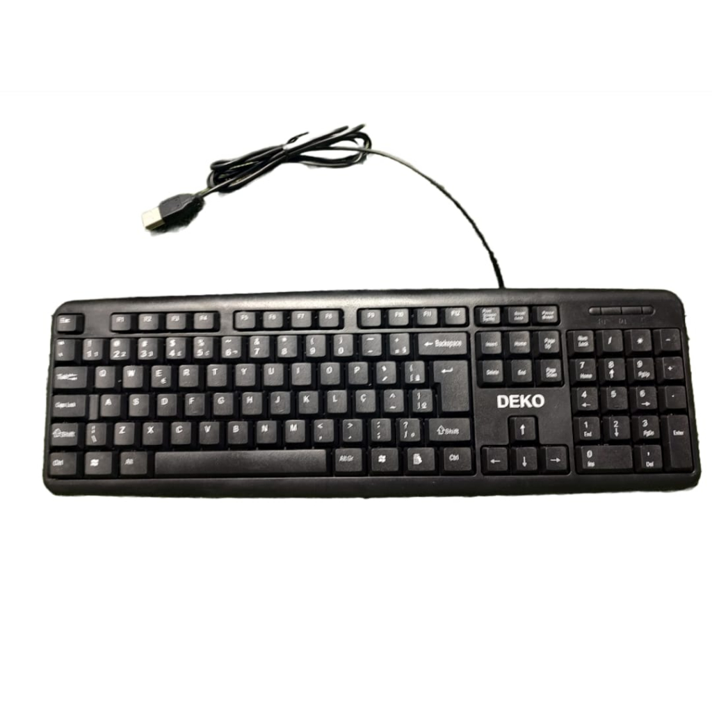 Teclado para computador Notebook com fio USB DEKO RL-K01 | Shopee Brasil