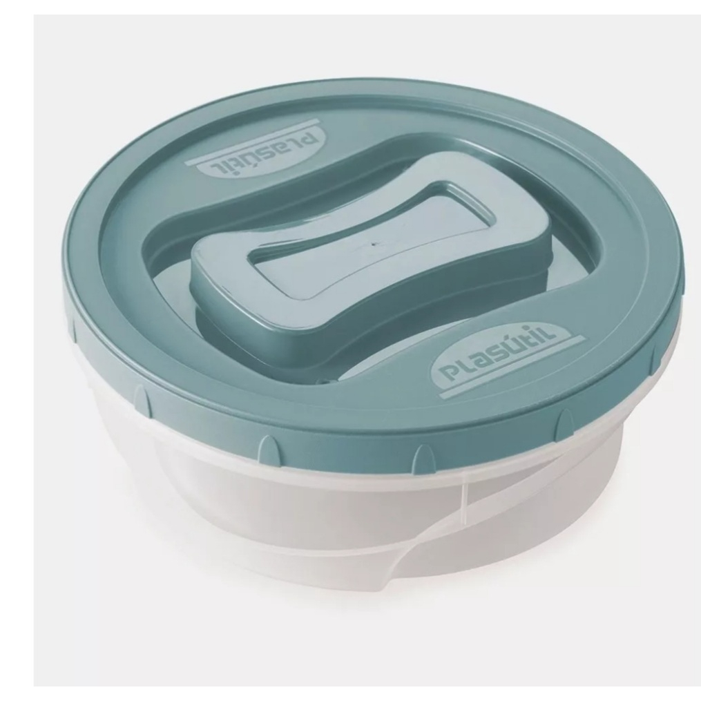 VASILHA PLASTICA TAMPA DE ROSCA PLASULTIL 2.1L MULTIUSO | Shopee Brasil