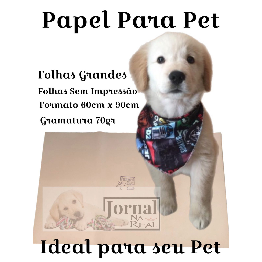 PAPEL PARA PET SEM IMPRESSÃO 10KG | Shopee Brasil