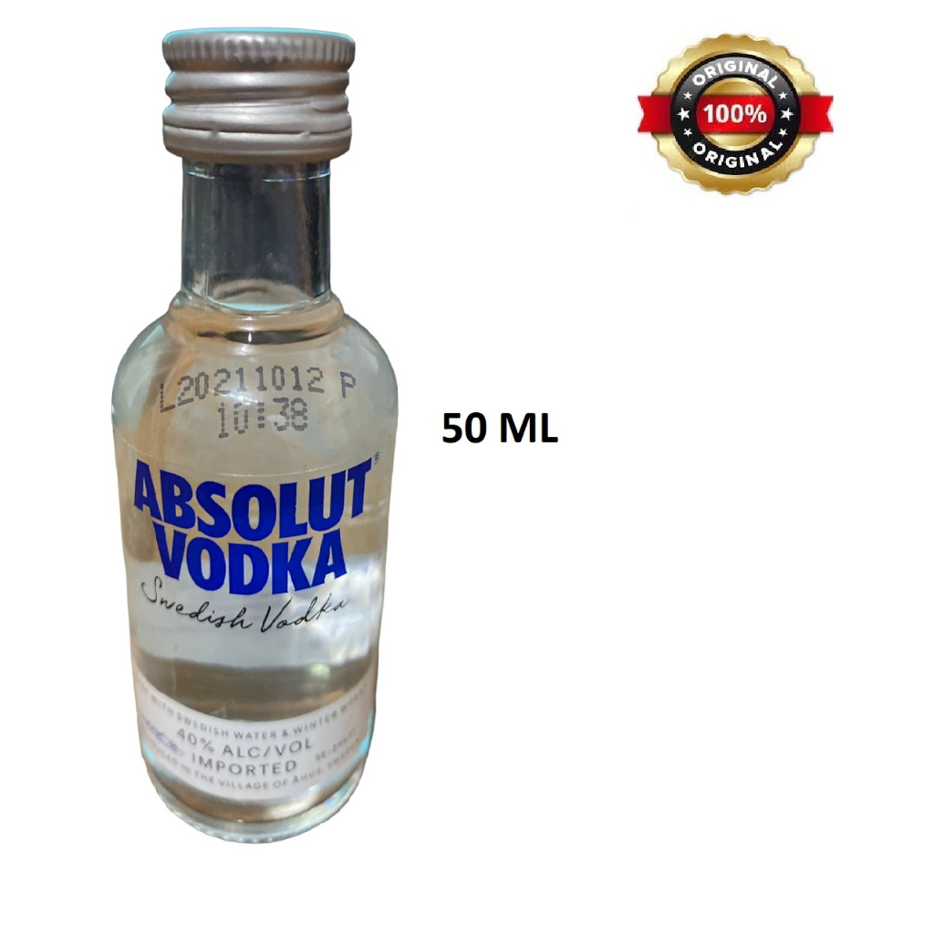 Vodka Absolut 50ML Miniatura | Shopee Brasil