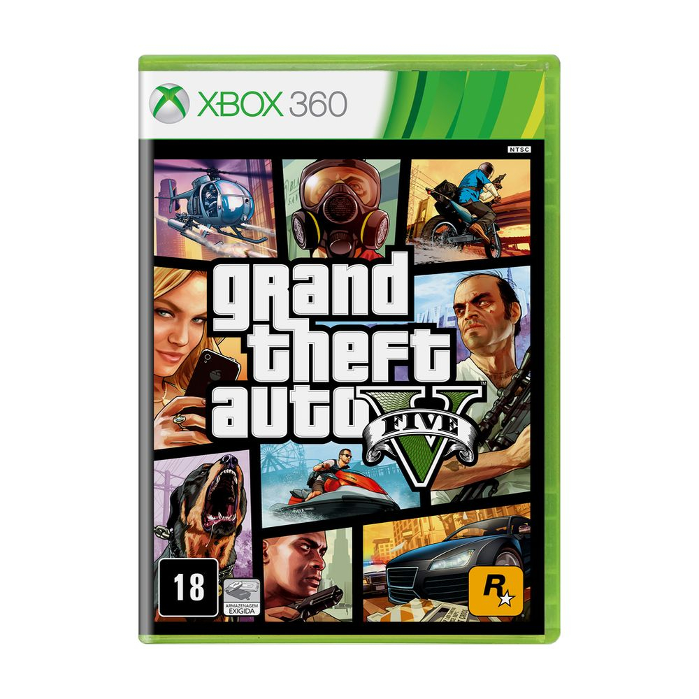 Grand Theft Auto V GTA 5 Xbox 360 Mídia Física | Shopee Brasil