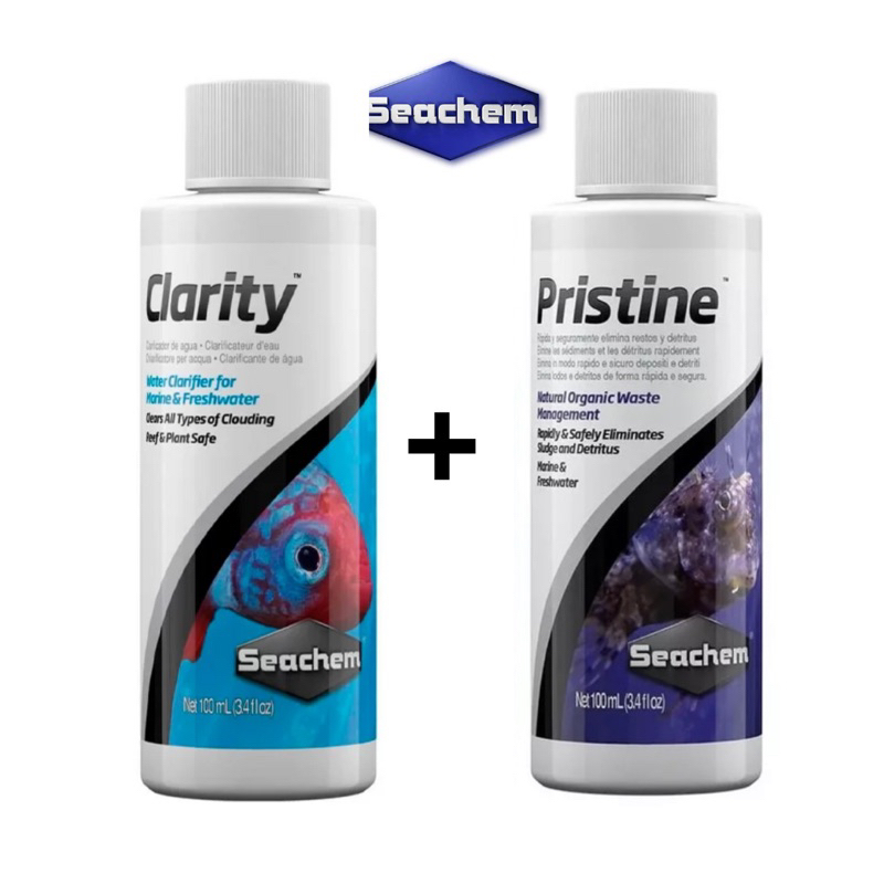Kit Seachem - Clarity 100 mL + Pristine 100 mL | Shopee Brasil