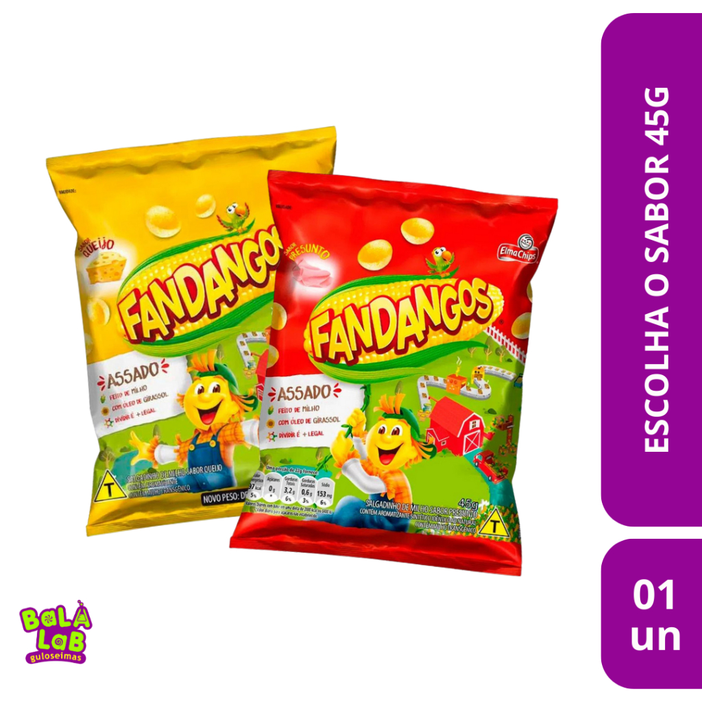Fandangos Queijo/Presunto (escolha a quantidade e sabor) | Shopee Brasil