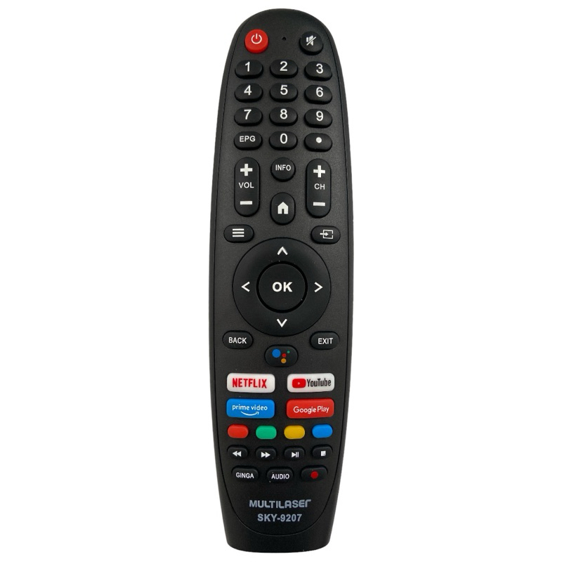 Controle Remoto Tv Multilaser Smart TL042 / TL045 / TL046 - 9207 ...