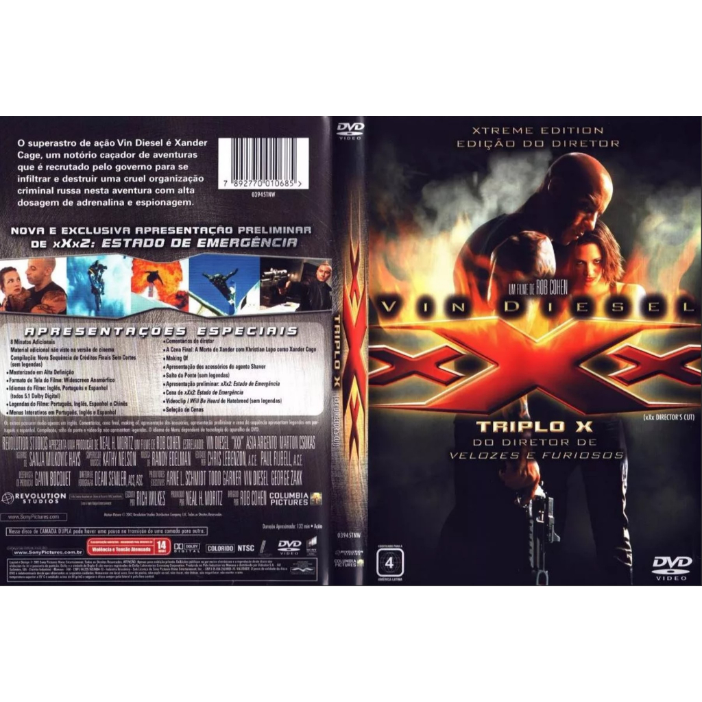 DVD Triplo X (Vin Diesel) | Shopee Brasil