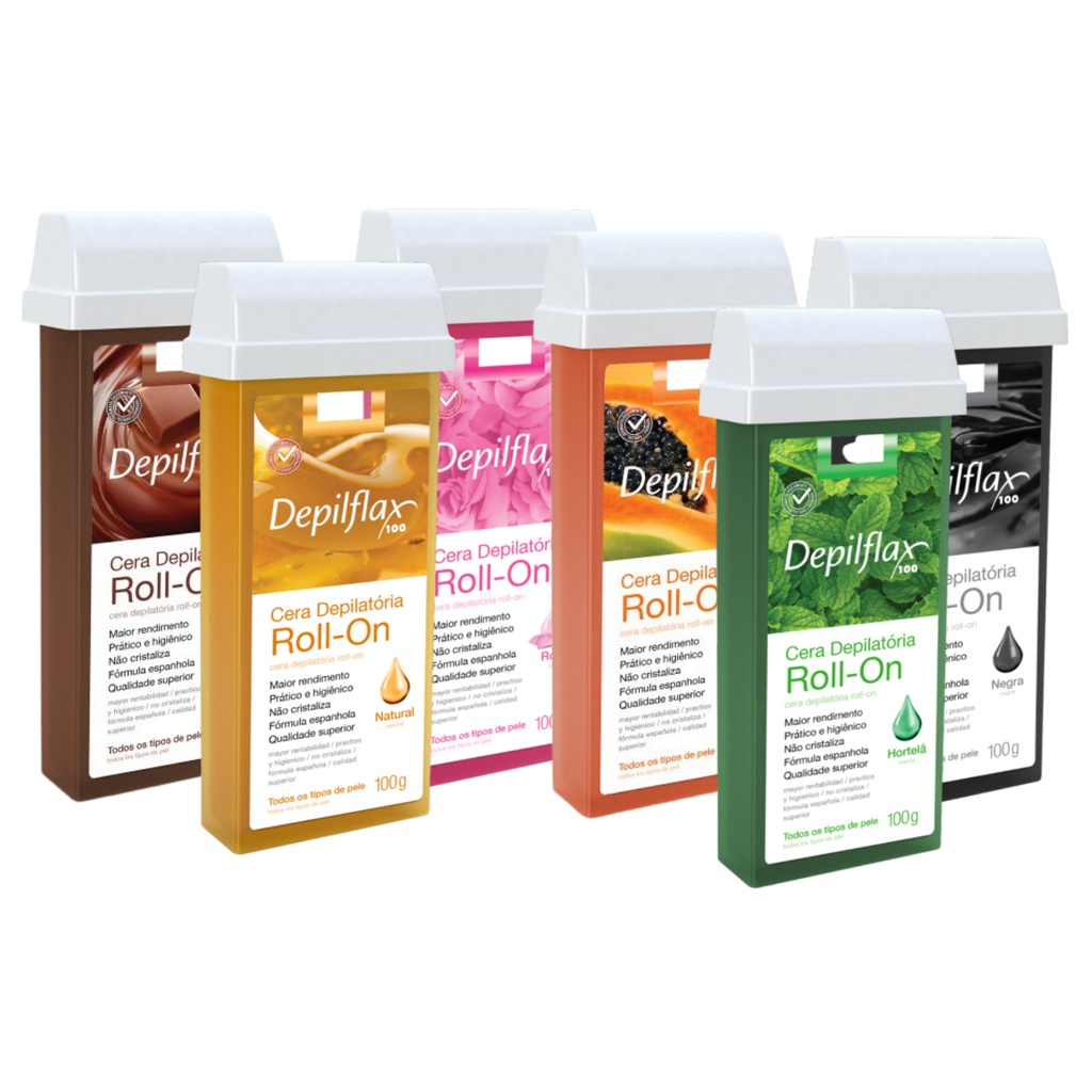Cera Depilatória Depilflax ROLL-ON 100g | Shopee Brasil