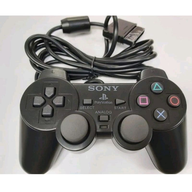 Controle Joystick Para Ps2 Black com fio | Shopee Brasil