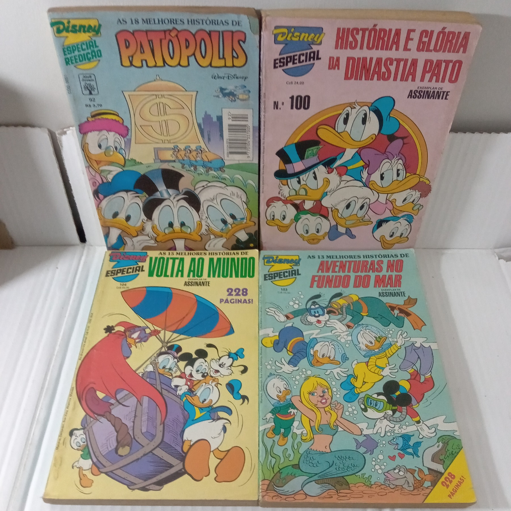 LOTE 4 HQ DISNEY ESPECIAL PATOPOLIS DINASTIA PATO ABRIL 1987 RJHM ...