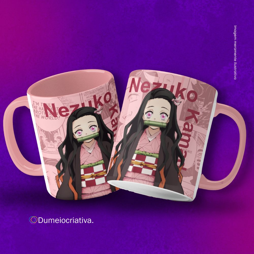 Caneca Nezuko - Anime Demon Slayer (Kimetsu no Yaiba) | Shopee Brasil