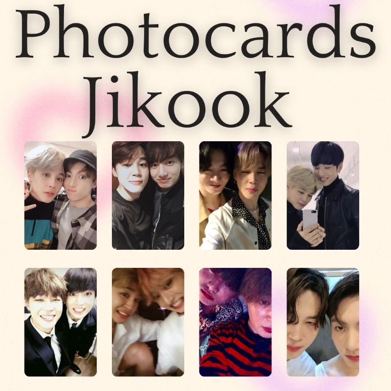 Kit de Photocards Jikook BTS Jungkook Jimin | Shopee Brasil