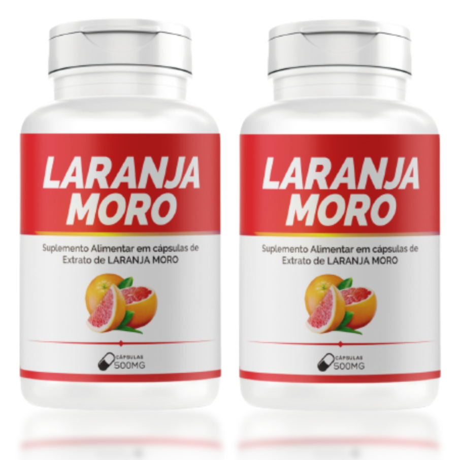 2x Suplemento Alimentar Laranja Moro 120 Cápsulas 500mg Bio Vitta's ...