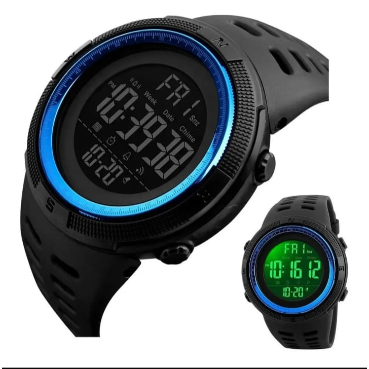 Relogio Masculino Esportivo Digital Prova D Agua Skmei 1251 AZUL PRODUTO ORIGINAL | Shopee Brasil