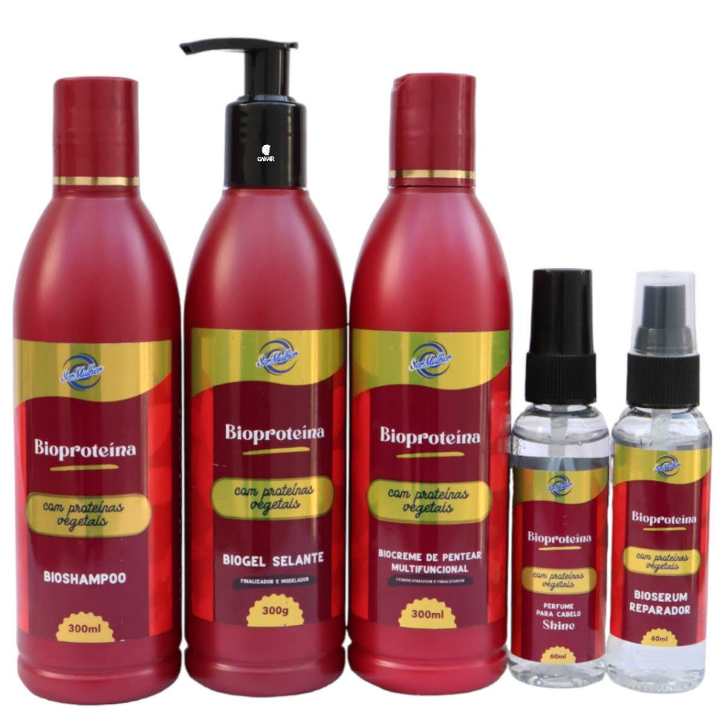 Kit Completo Para Cuidado/manutenção Dos Cabelos /Fibras Bio Shampoo ...