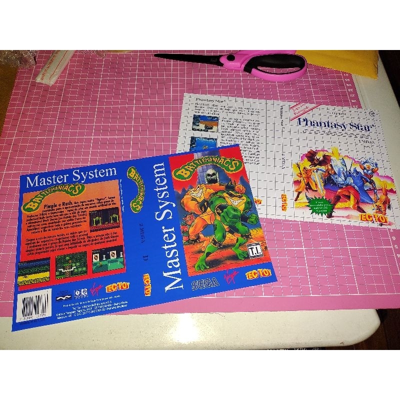 1 capa de papel / encarte para jogos de master system | Shopee Brasil