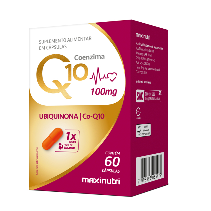 Coenzima Q10 Gold 100Mg C/60 Cps Maxinutri - Bem&Estar | Shopee Brasil