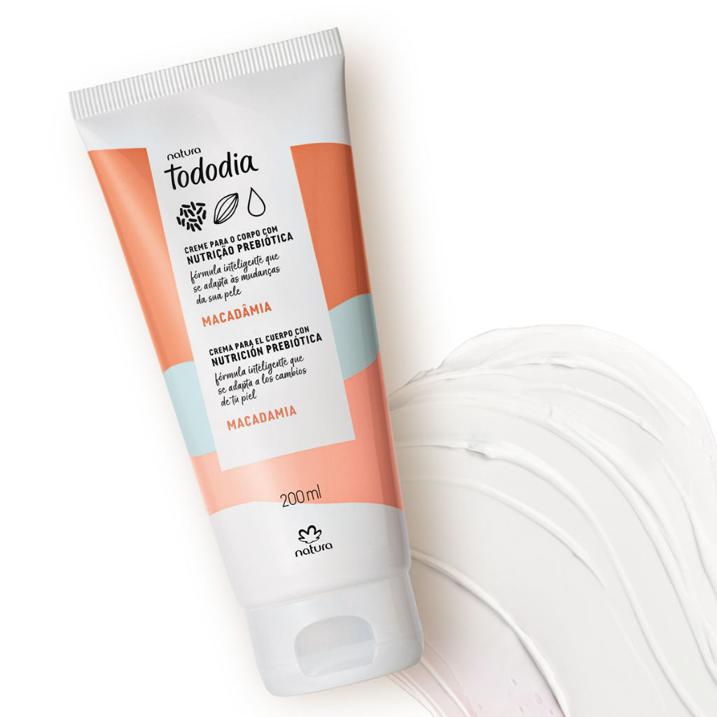 Creme Hidrtatante Nutritivo para o Corpo Tododia Natura Macadâmia 200ml | Shopee Brasil