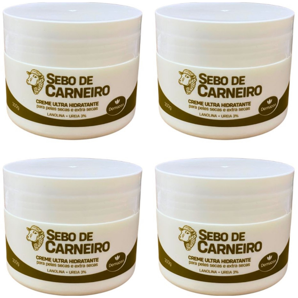 CREME ULTRA HIDRATANTE SEBO DE CARNEIRO LANOLINA +UREIA 300gr DEMAZON ...