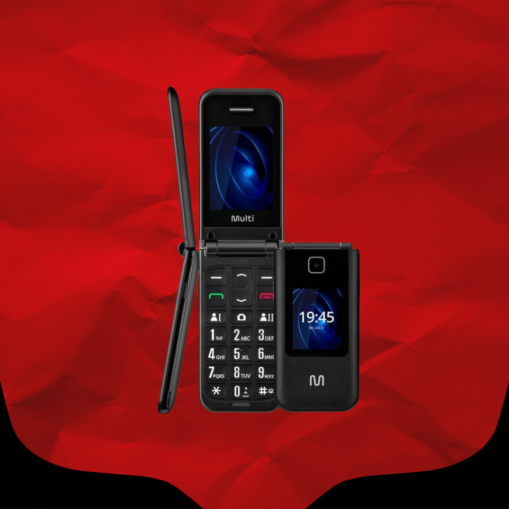 CELULAR FLIP VITA DUO PRETO MULTILASER RADIO FM DUAL CHIP | Shopee Brasil