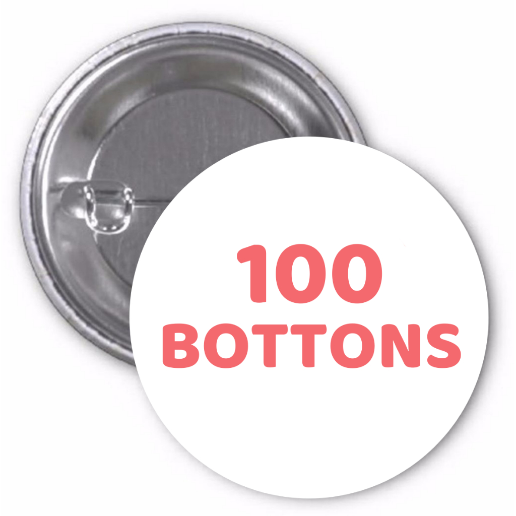kit 100 bottons personalizados sua imagem logo buton button botton ...