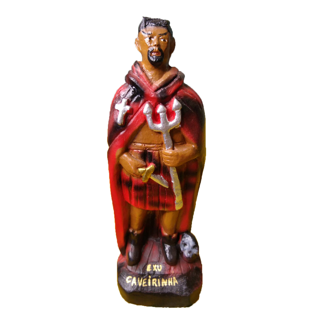 Imagem Exú Caveirinha 22cm Gesso estátua - Umbanda e Candomblé | Shopee ...