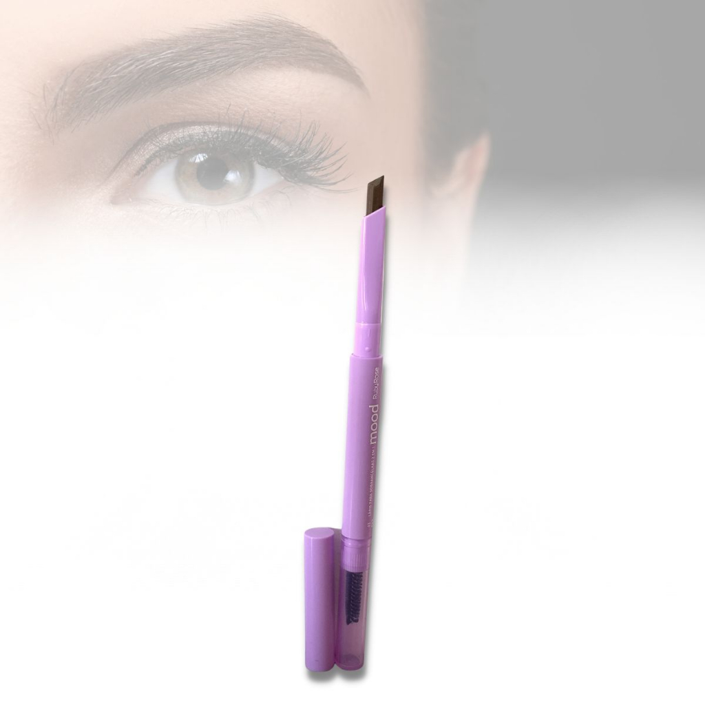 Lápis Sobrancelhas 2 Em 1 Chanfrado C/ Escovinha Stay Fix - Ruby Rose | Shopee Brasil