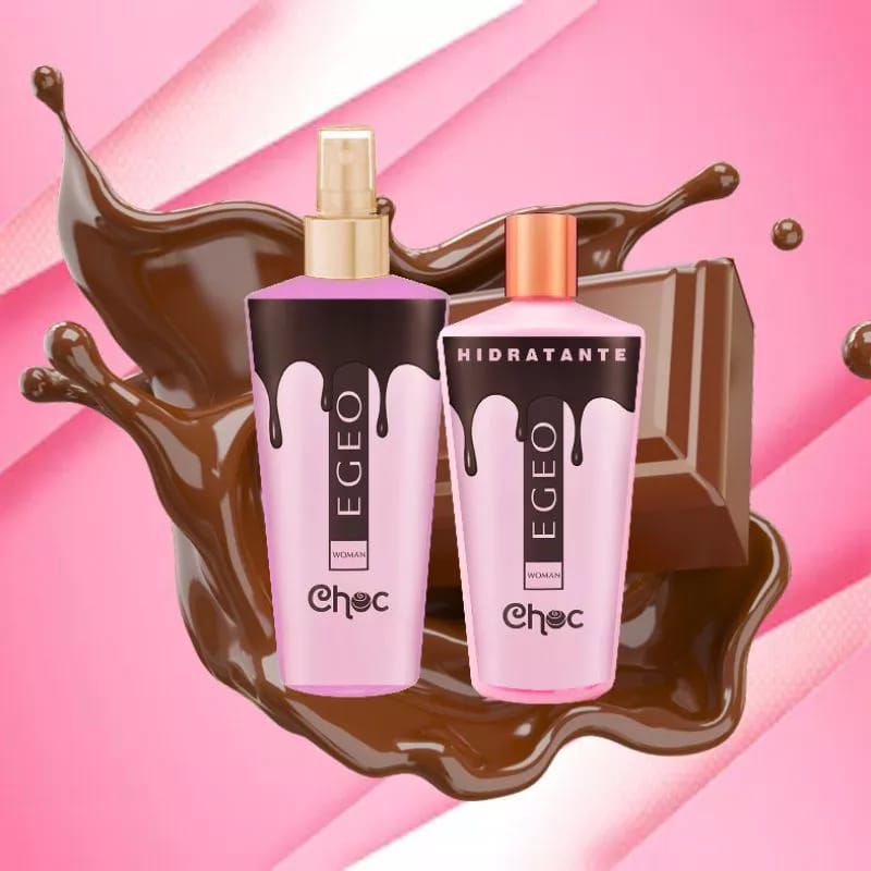 Kit Egeo Choc Body Splash + Hidratante | Shopee Brasil