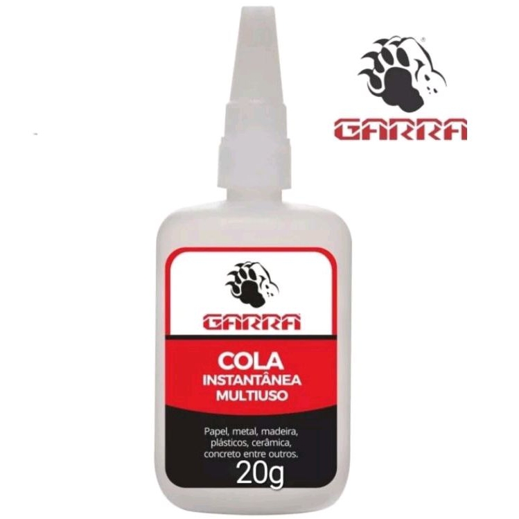 Cola Instantânea Garra 20g Original 1 Unidade • Secagem Rápida ...
