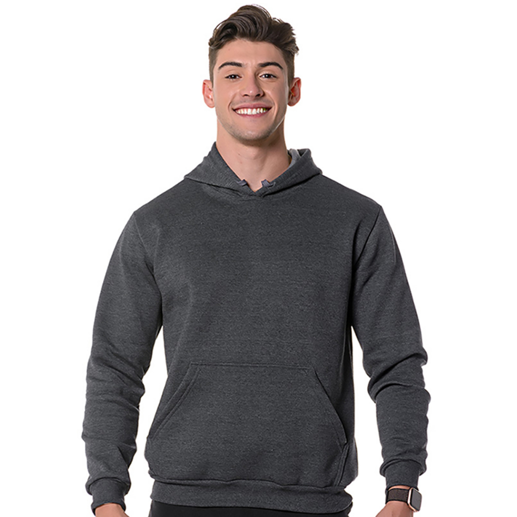 Moletom Masculino Forrado Liso com Capuz e Bolsos | Shopee Brasil
