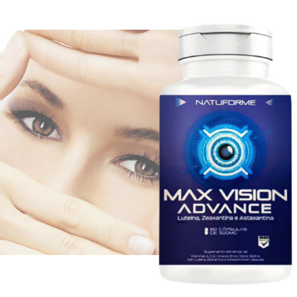Max Vision Vitamina Para Os Olhos Com Luteína Zeaxantina e Astaxantina Vitamina C E Zinco 60 ...