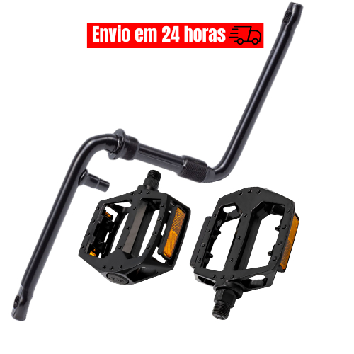 Pe De Vela Pedivela Monobloco Bike 24 26 Pedal Plataforma Aluminio ...