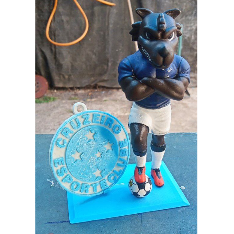 Mascote do Cruzeiro Colecionável de Impressão 3D Raposão Brabo de ...
