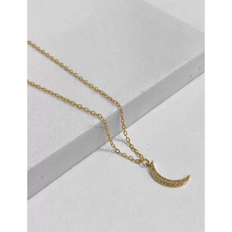 Colar Lua cravejada | Shopee Brasil