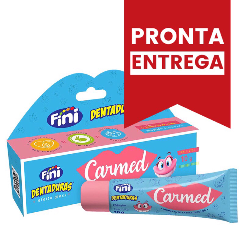 Carmed Fini Dentaduras Hidratante Gloss Labial 10g | Shopee Brasil